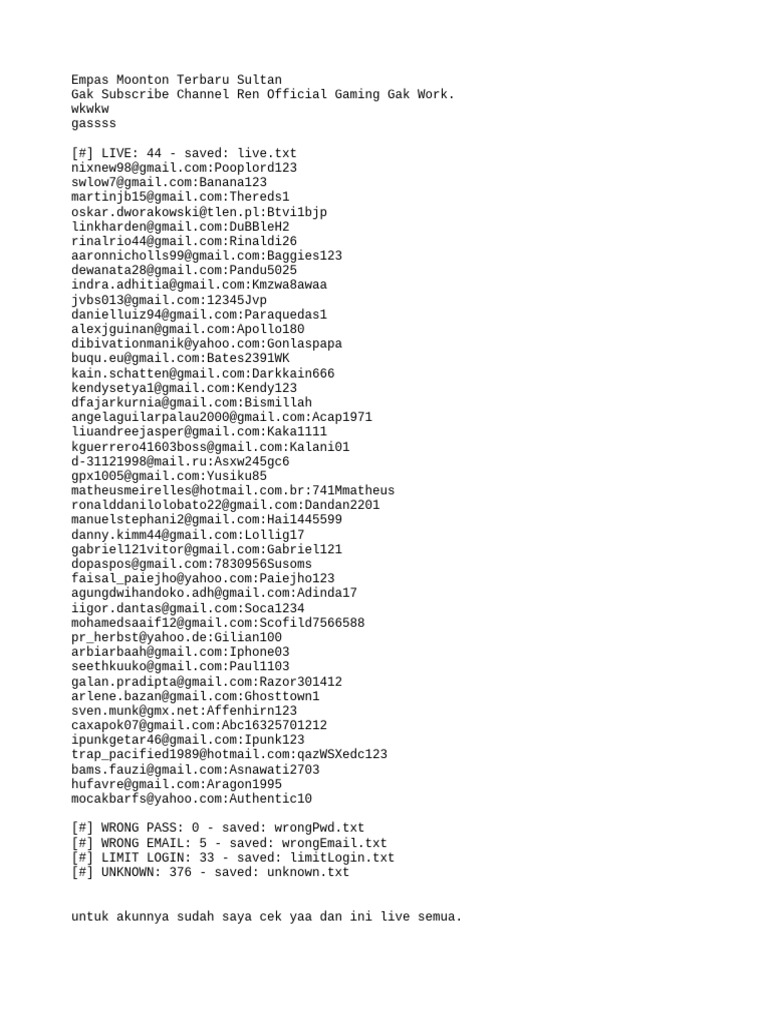 Empas Moonton Terbaru Sultan Mobile Legend (SFILE | PDF