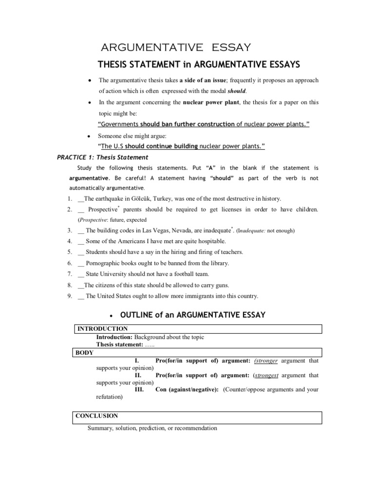 Argumentative Essay | Download Free PDF | Medicine | Wellness