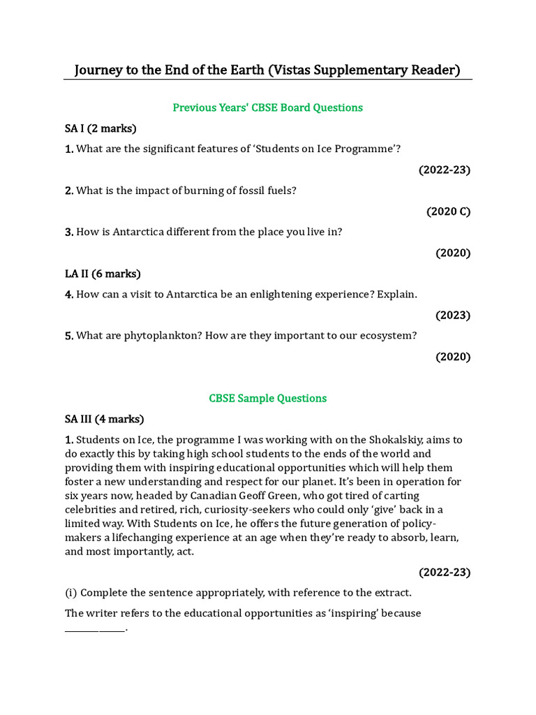 Journey To The End of The Earth | PDF