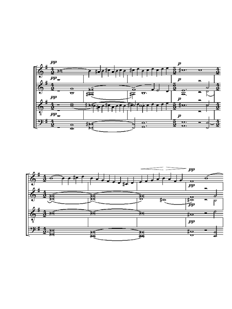 Barber, Samuel - Agnus Dei (Adagio For Strings), (Choir SATB) Fragmento ...