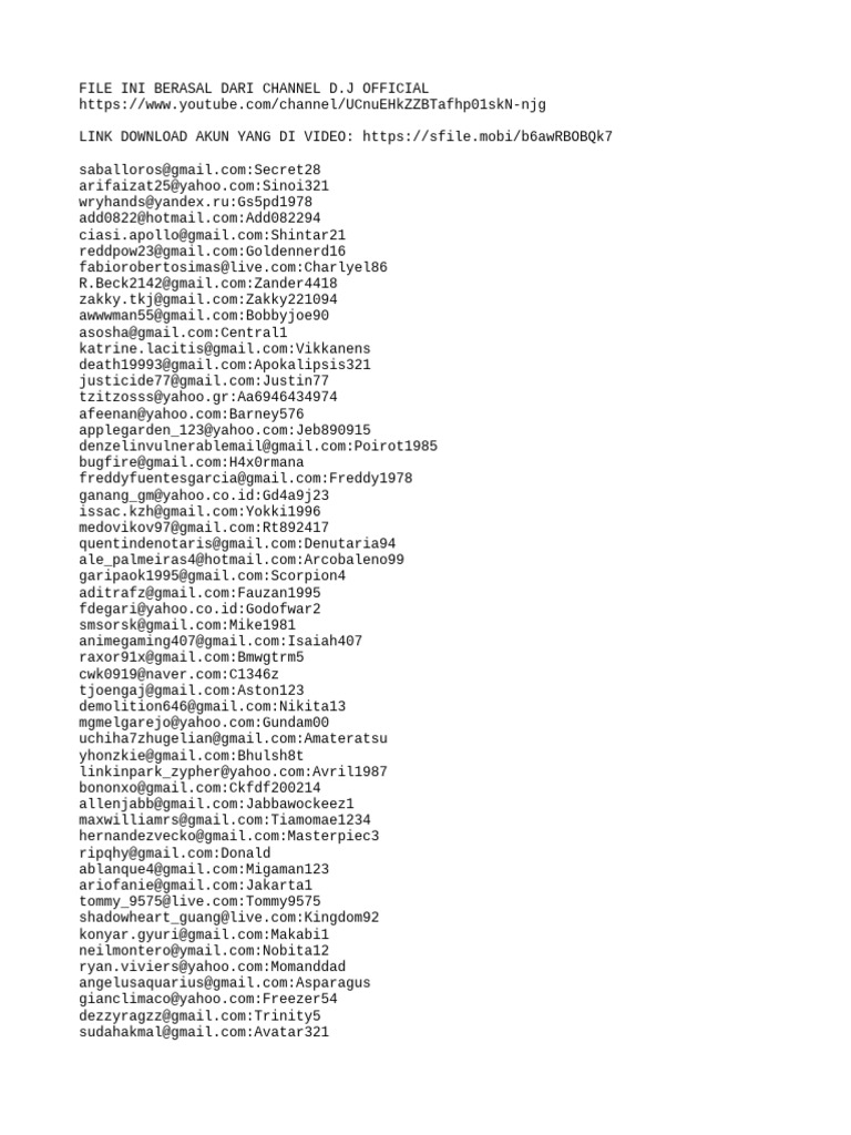 Akun ML Sultan Part 6 (Sfile | PDF