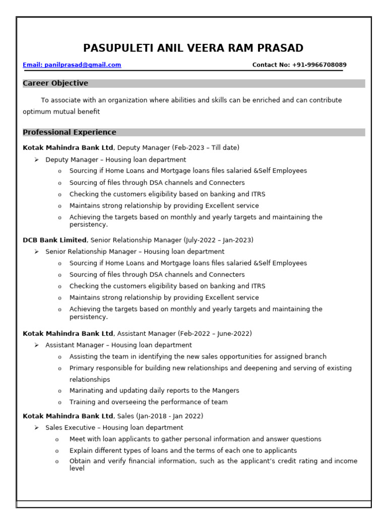ANIL Resume 2023 | PDF