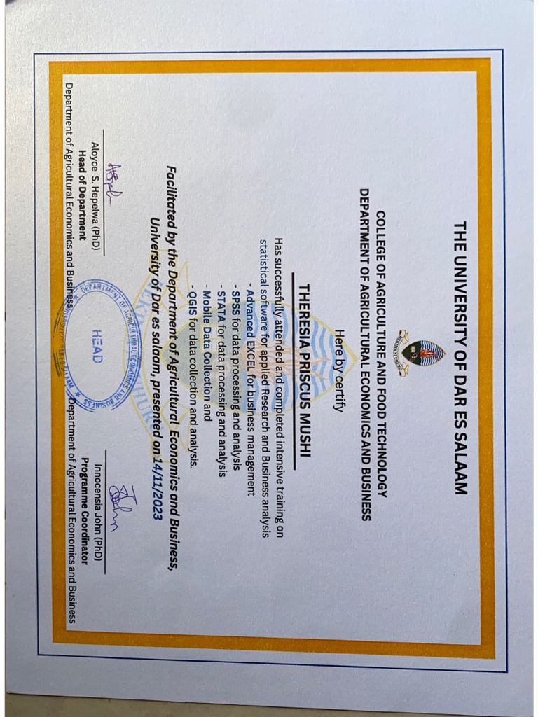Computer Certificate | PDF