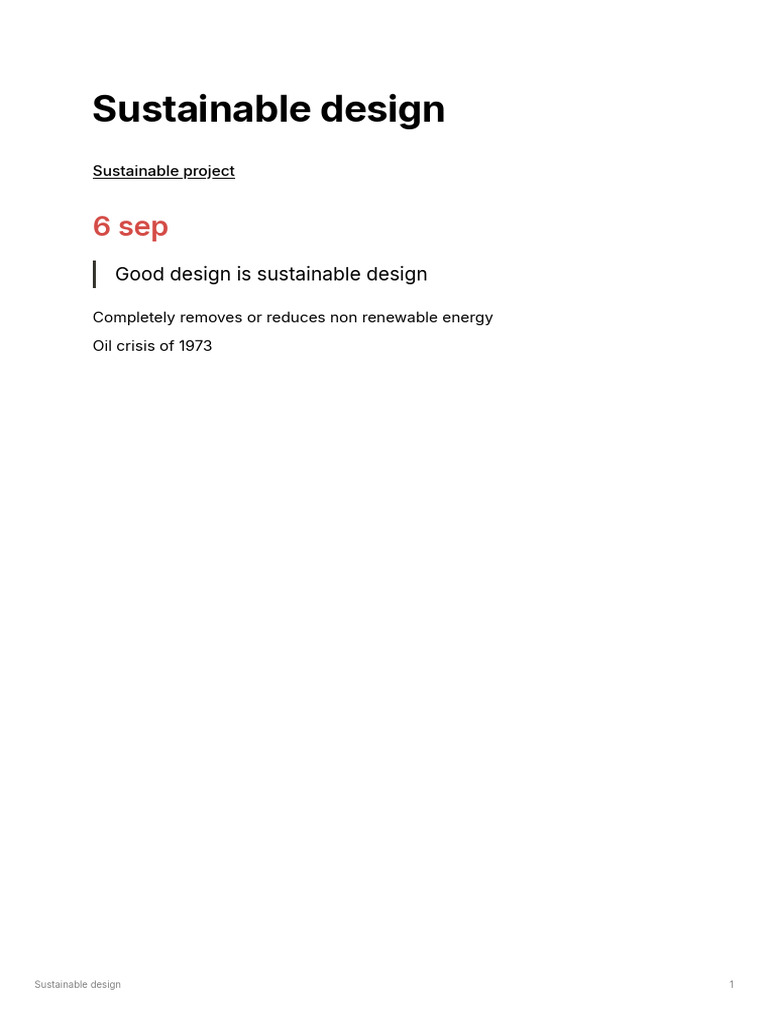 Sustainable Design | PDF