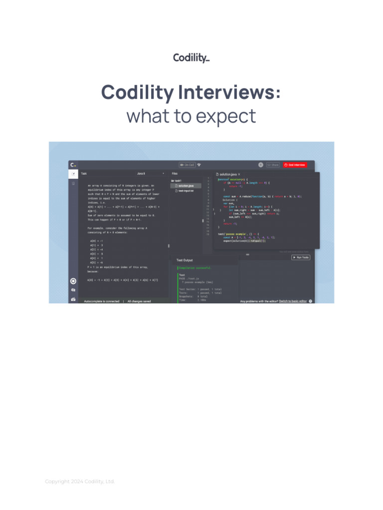 Codility Candidate Prep Handout - Interview | PDF