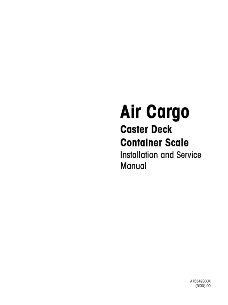 Air Cargo Castor Deck Container | PDF
