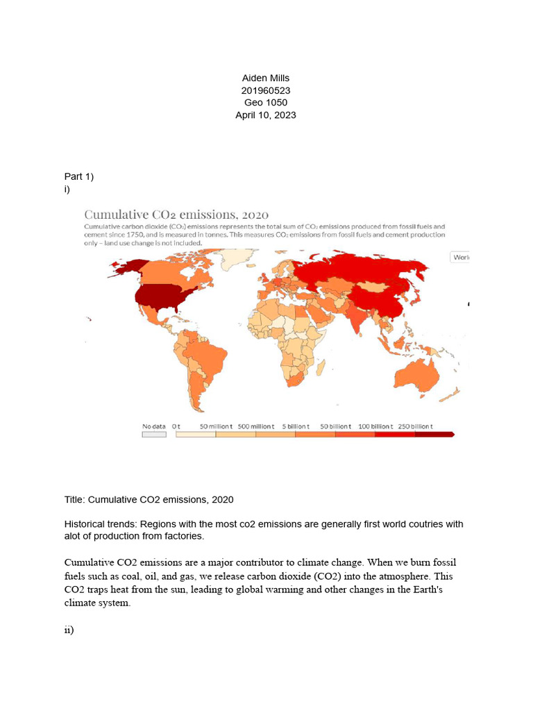 Geo 1050 final assignment | PDF