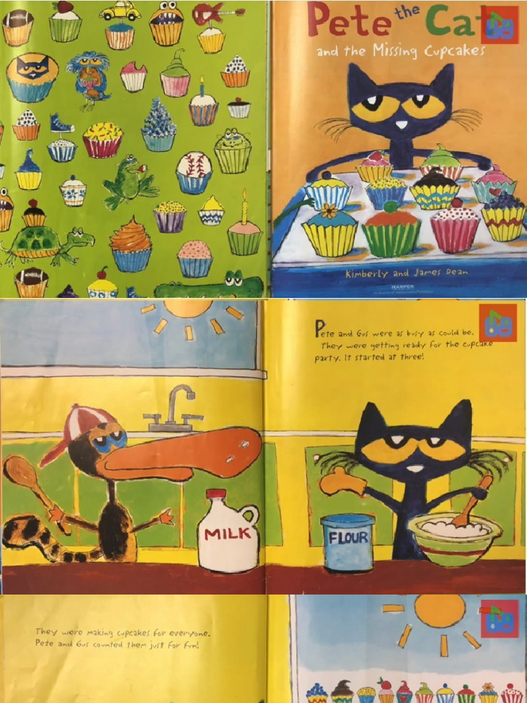 Pete The Cat and The Missing Cupcakes | PDF