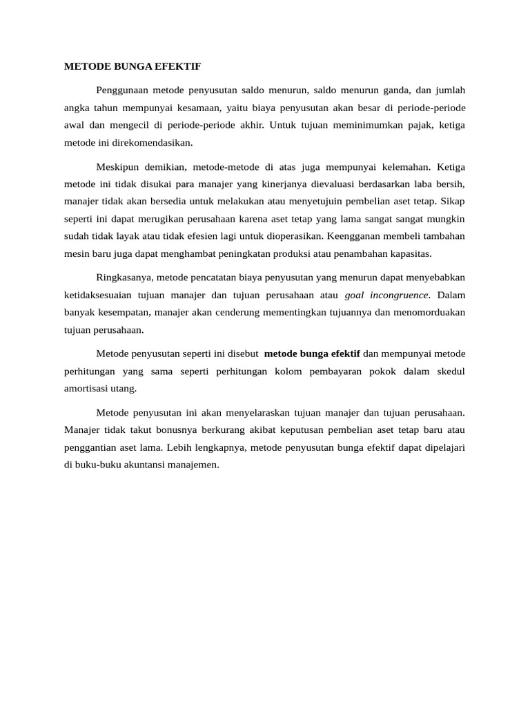 Metode Bunga Efektif | PDF