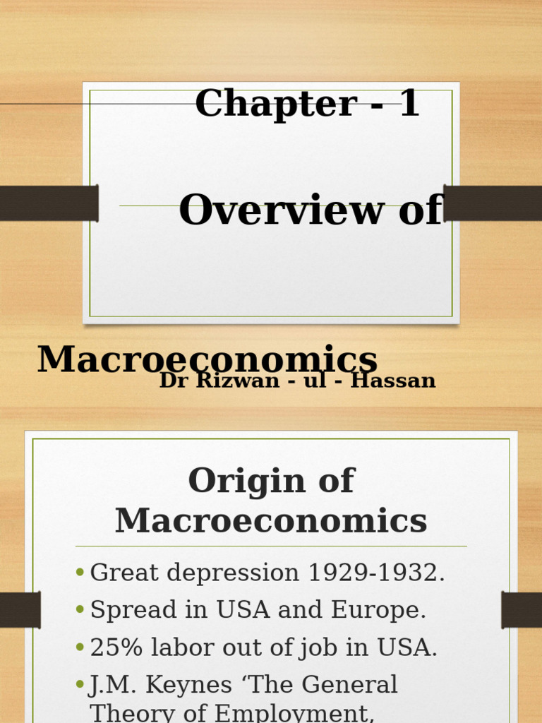 Overview of Macroeconomics | PDF