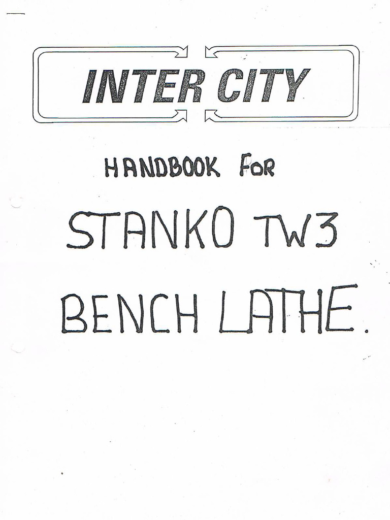 Stanko Lathe Manual | PDF