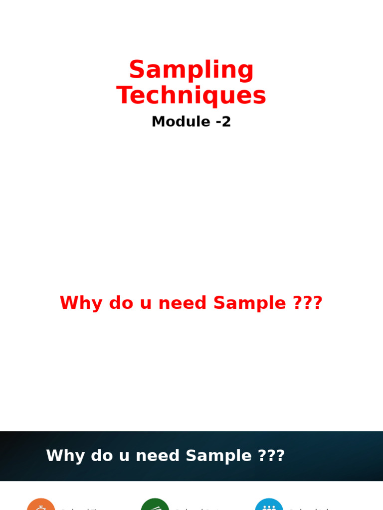 2.1 Intro To Sampling | PDF