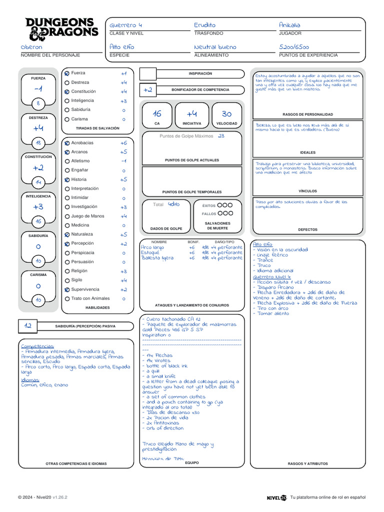 Oberon Nivel 4 | PDF