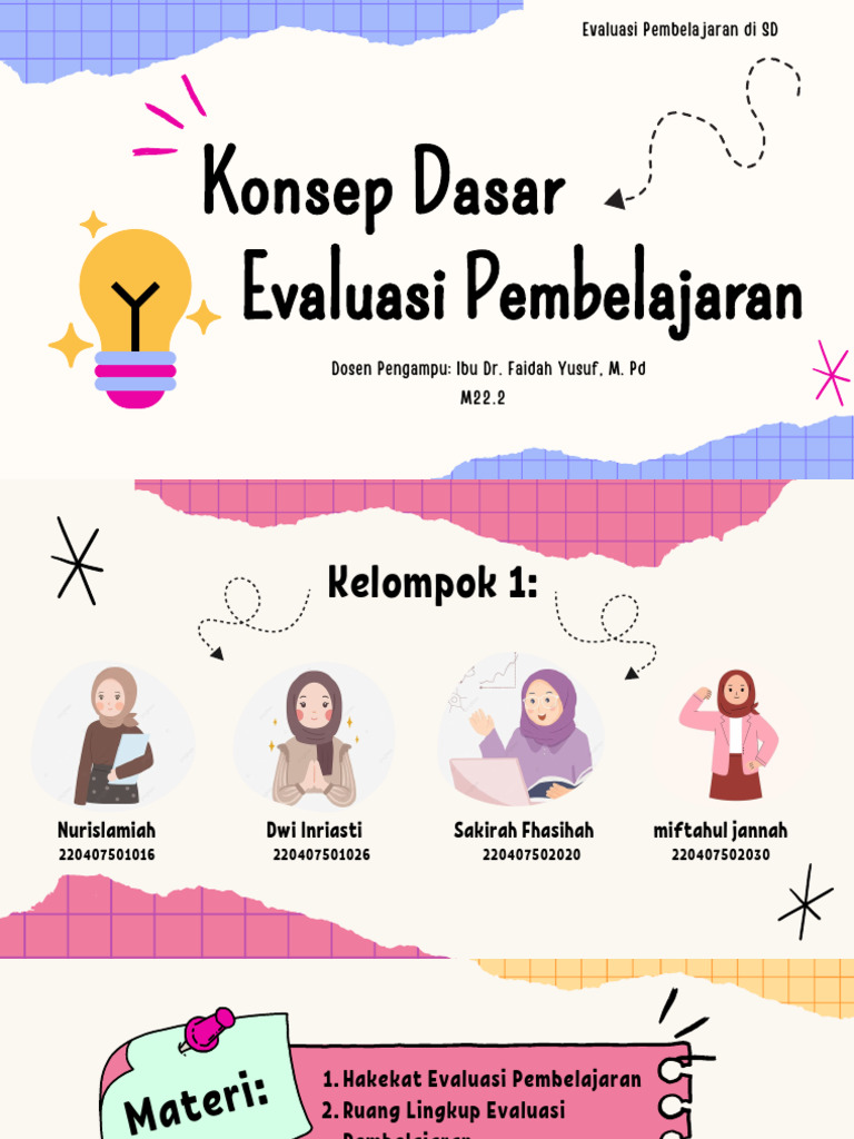 KLP 1 Evaluasi Pembelajaran | PDF