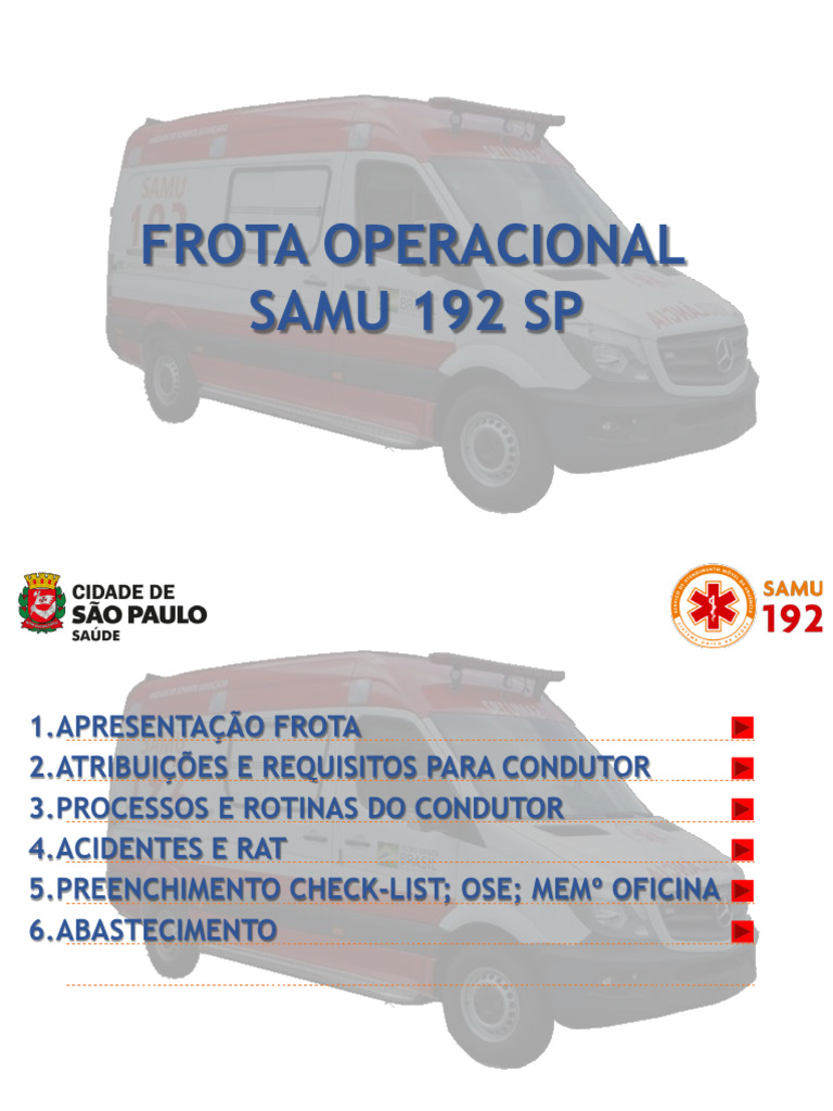 Manual para Condutores Samu | PDF