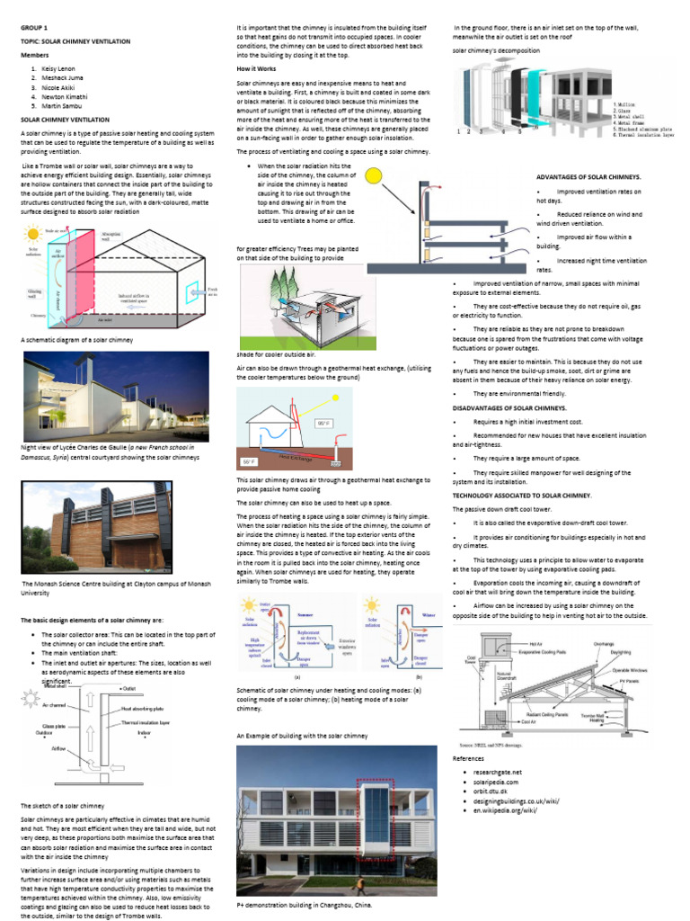 Group 1 Solar Chimney | PDF