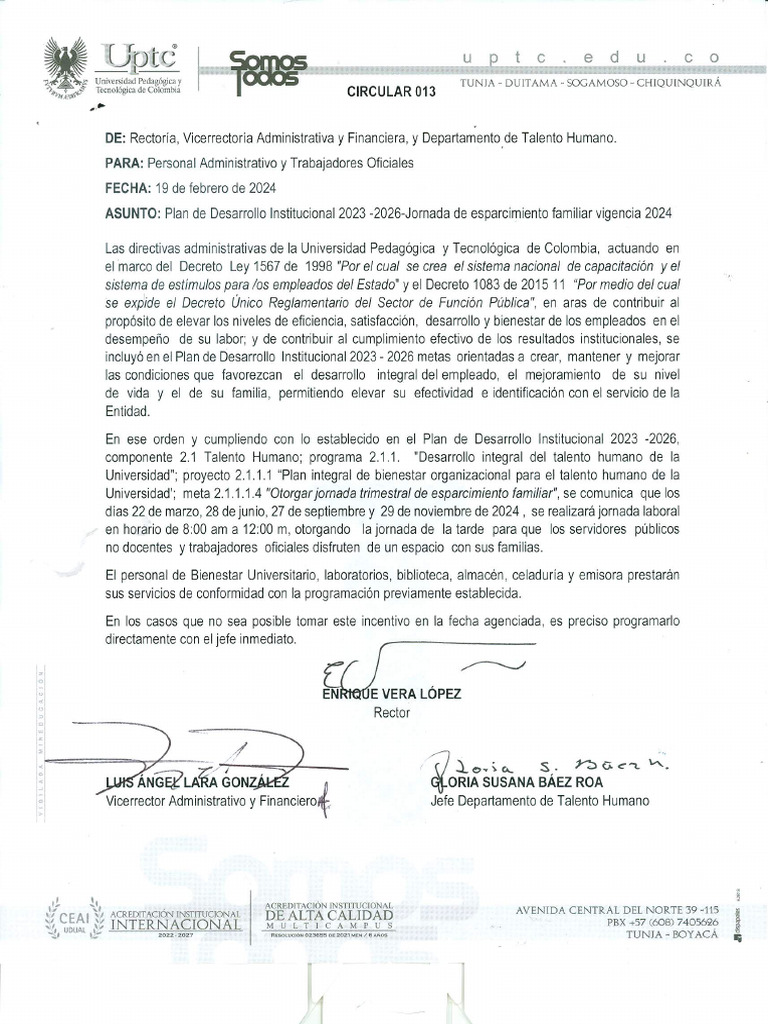 Circular 013 2024 | PDF