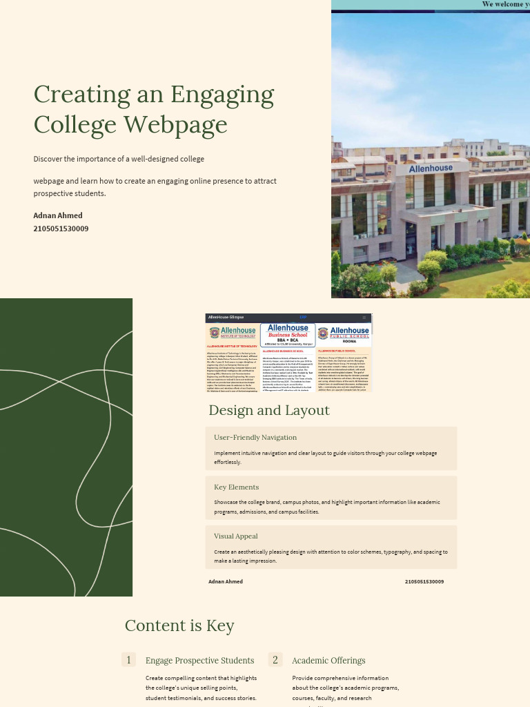 College Webpage | PDF