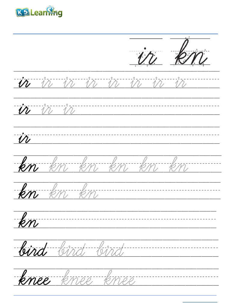 cursive-letter-joins-ir-kn | PDF