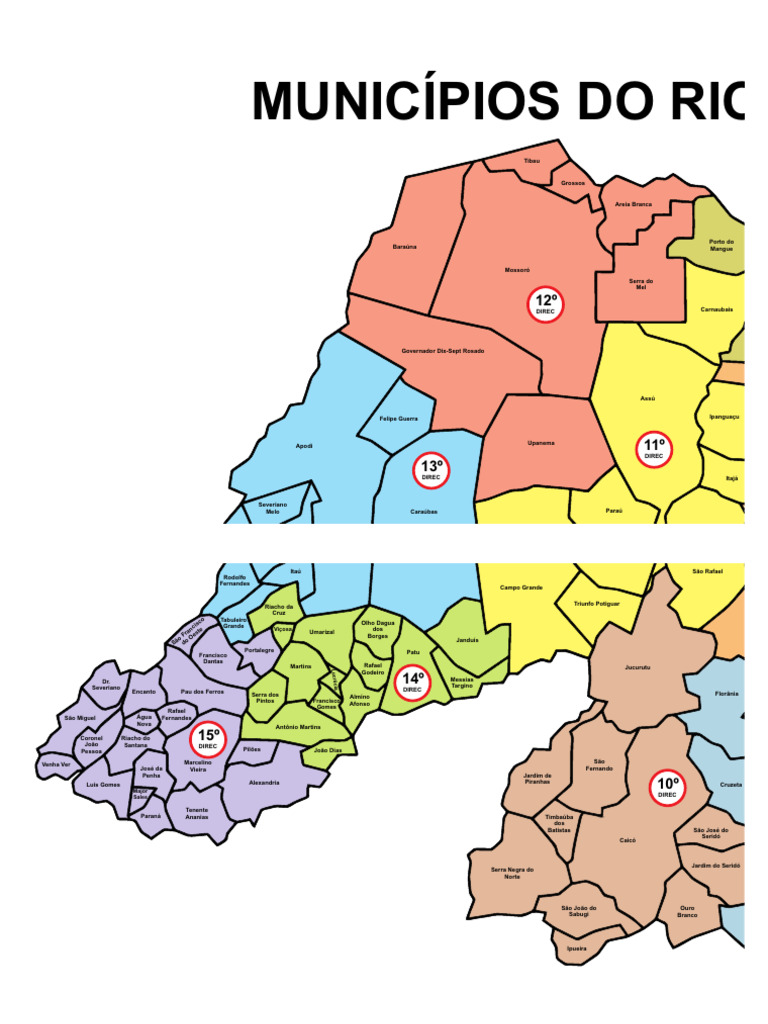 MAPA DOS MUNICIPIOS DO RN | PDF
