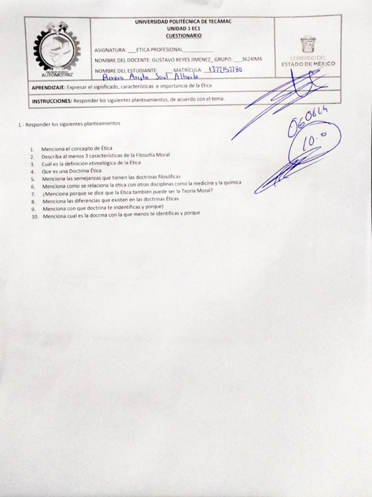 U1 Ec1 Evidencia de Conocimiento | PDF