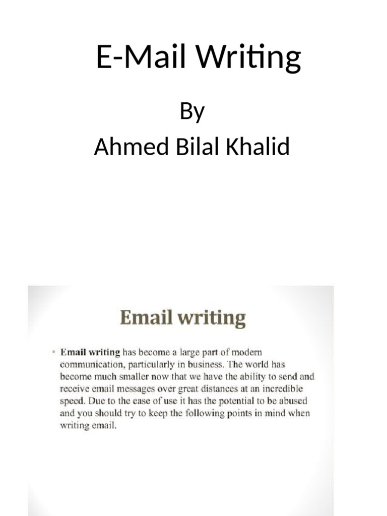 Email Writing | PDF