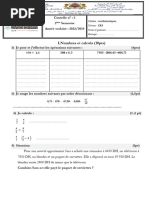 Evaluation Diagnostique Math 6e | PDF | Mathématiques élémentaires ...