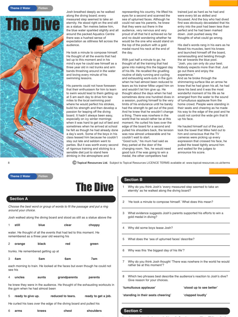 Reading Comprehension Y5 Task 4 | PDF