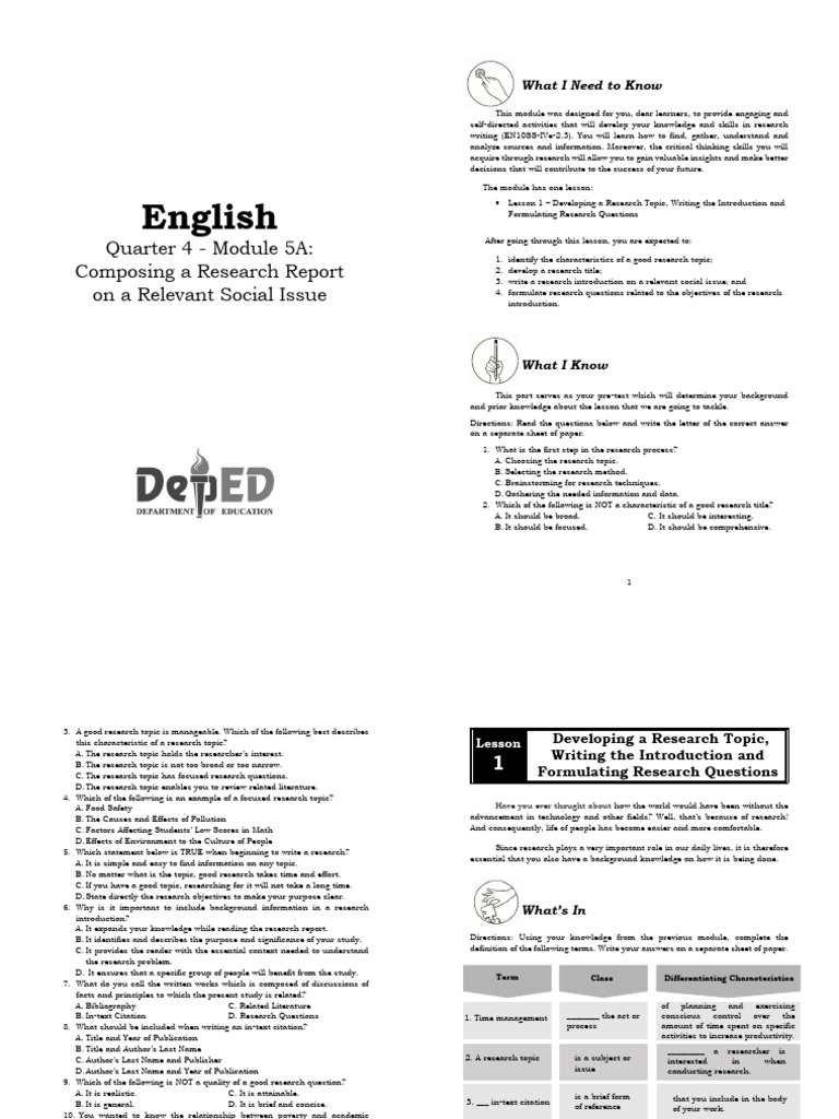 Eng10 Q4 Mod-5 | PDF