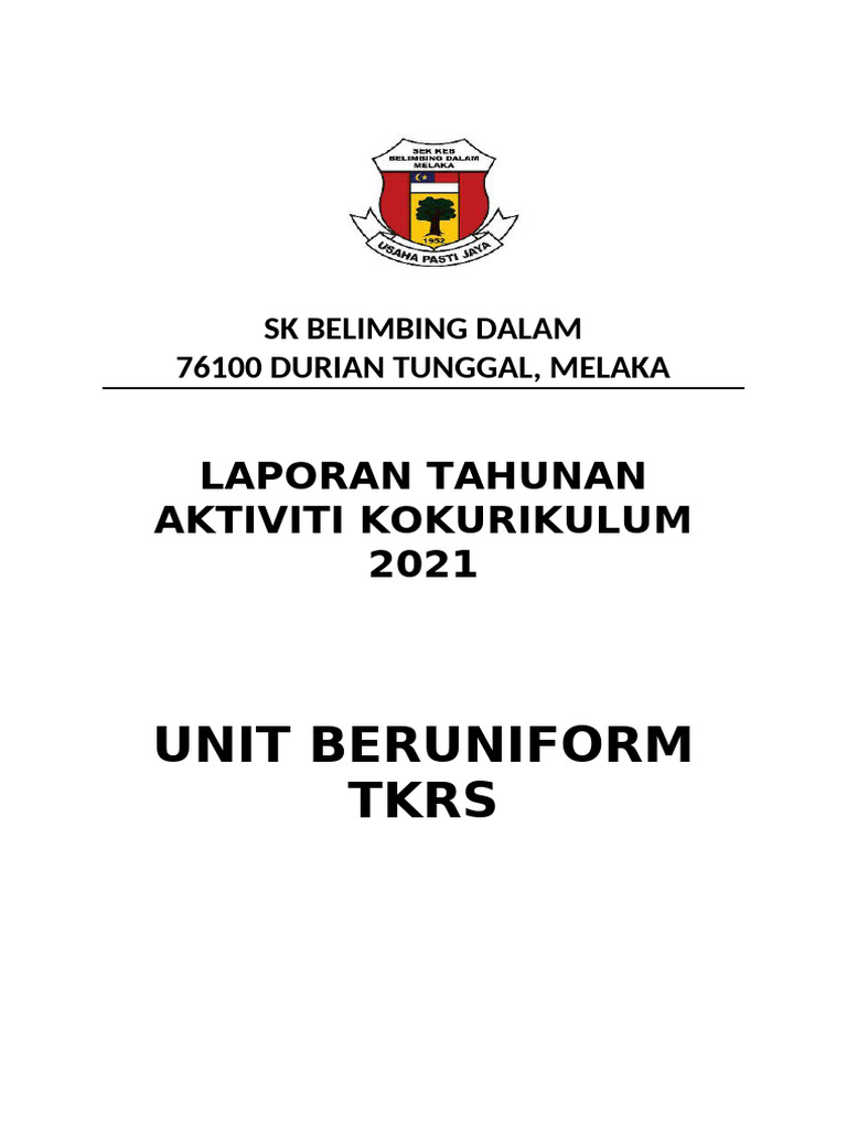 Laporan Tahunan TKRS 2021 | PDF