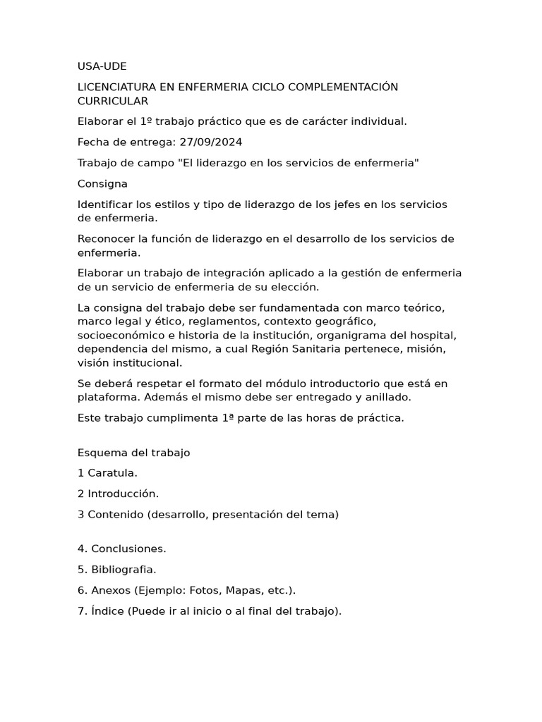 Guia TP Enfermeria | PDF