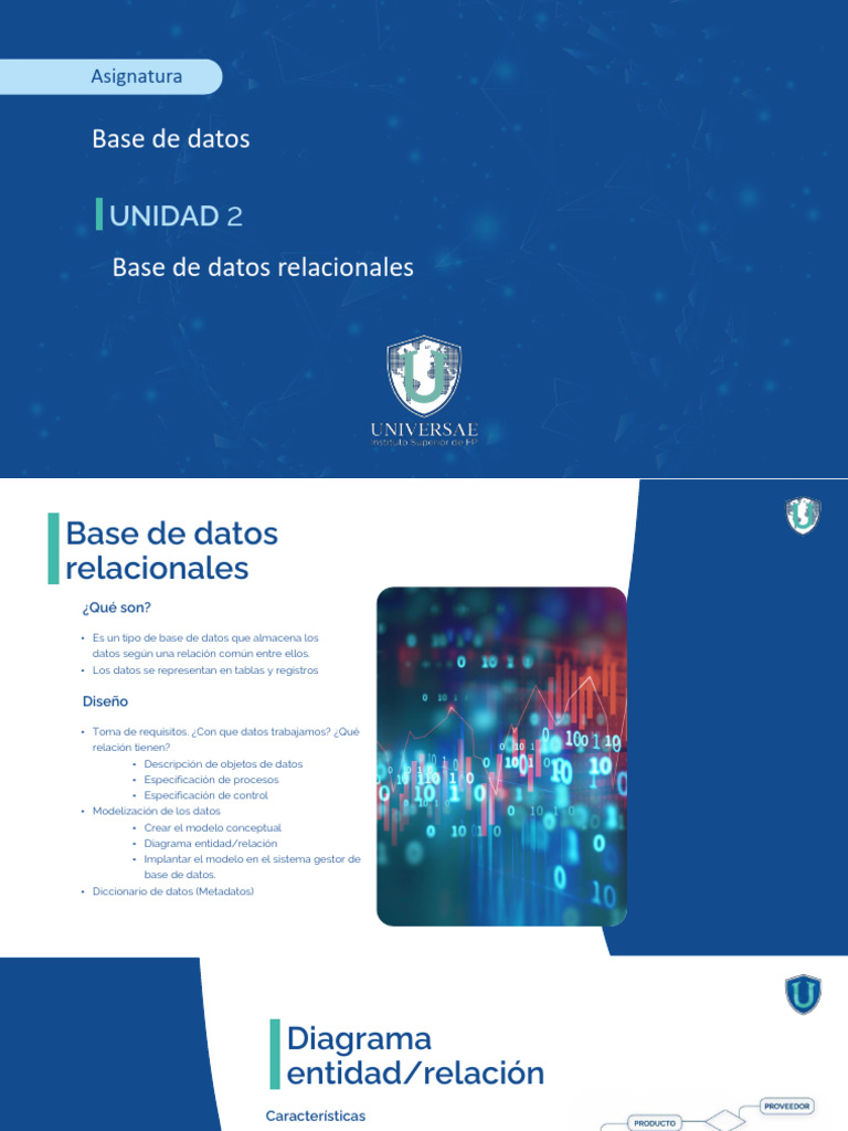 U2 Base de datos relacionales (1) | PDF