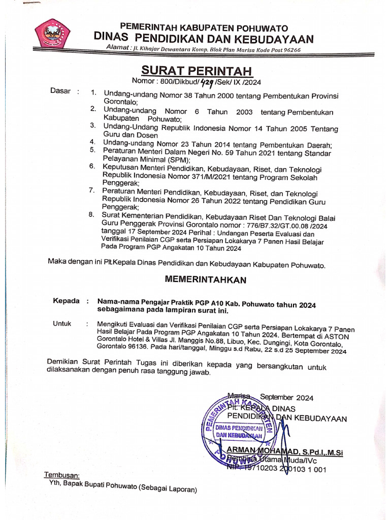 Surat Perintah | PDF