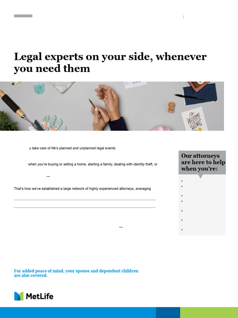 MetLife Legal Plans Product Overview | PDF | Lawyer | Met Life