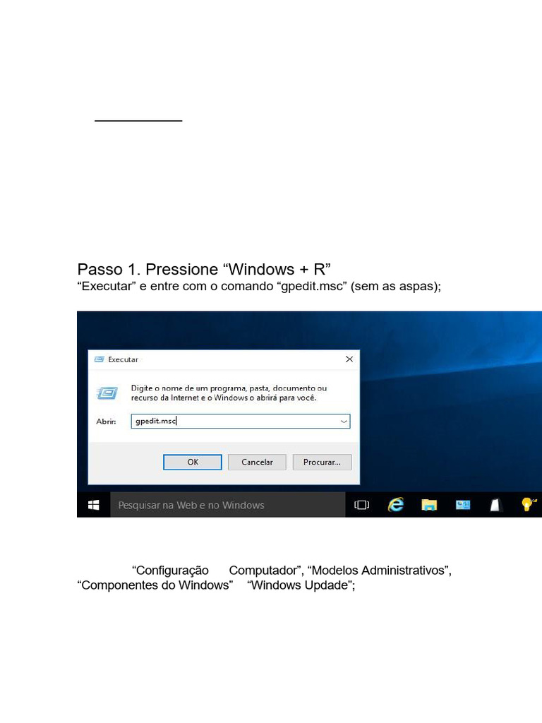 Como Desativar o Windows Update No Windows 10 | PDF