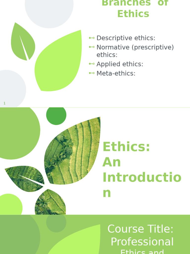 Broad Concepts of Ethics | PDF