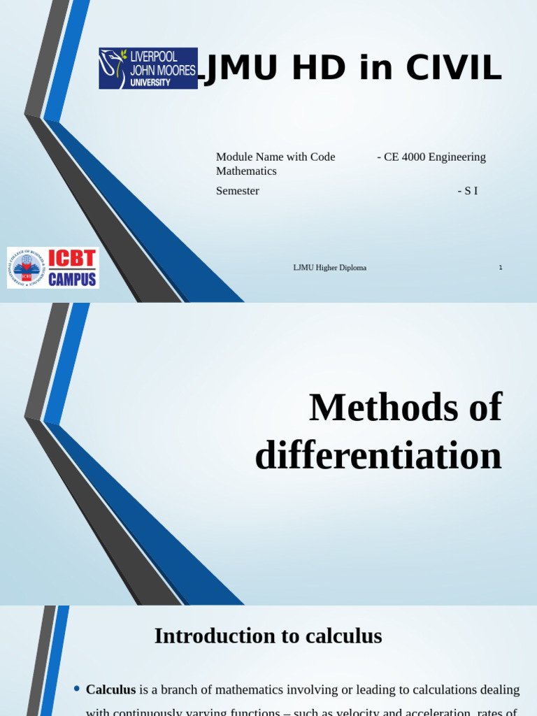 Methods of Differentiation | PDF