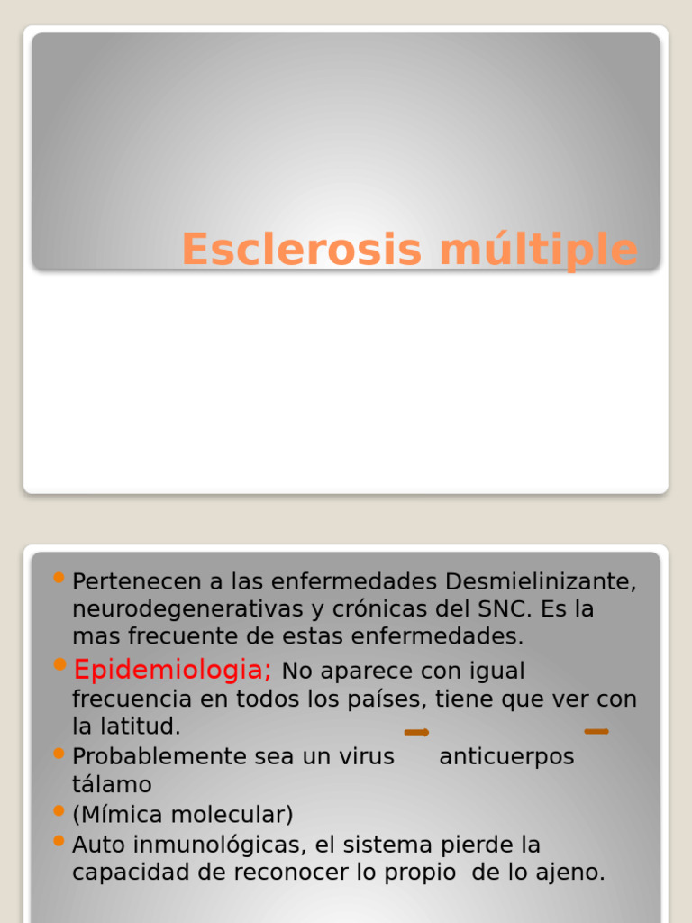Esclerosis Multiple | PDF