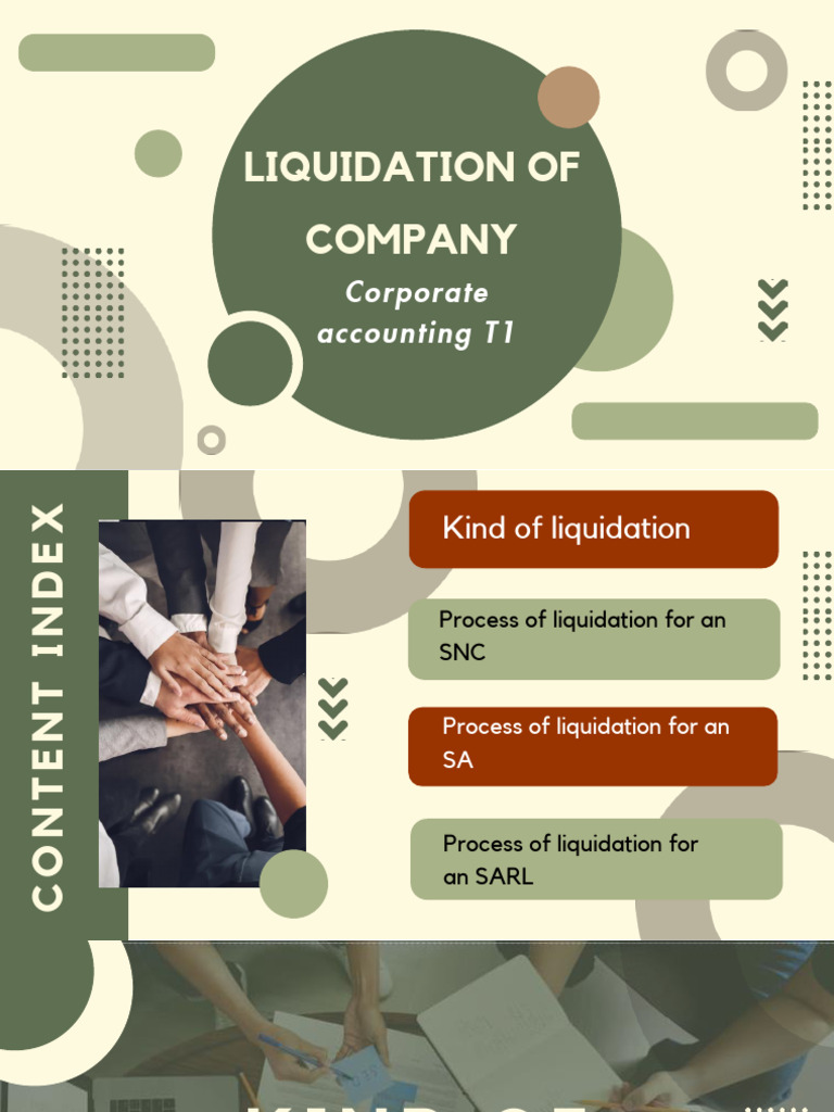 Dissolution of Company | PDF