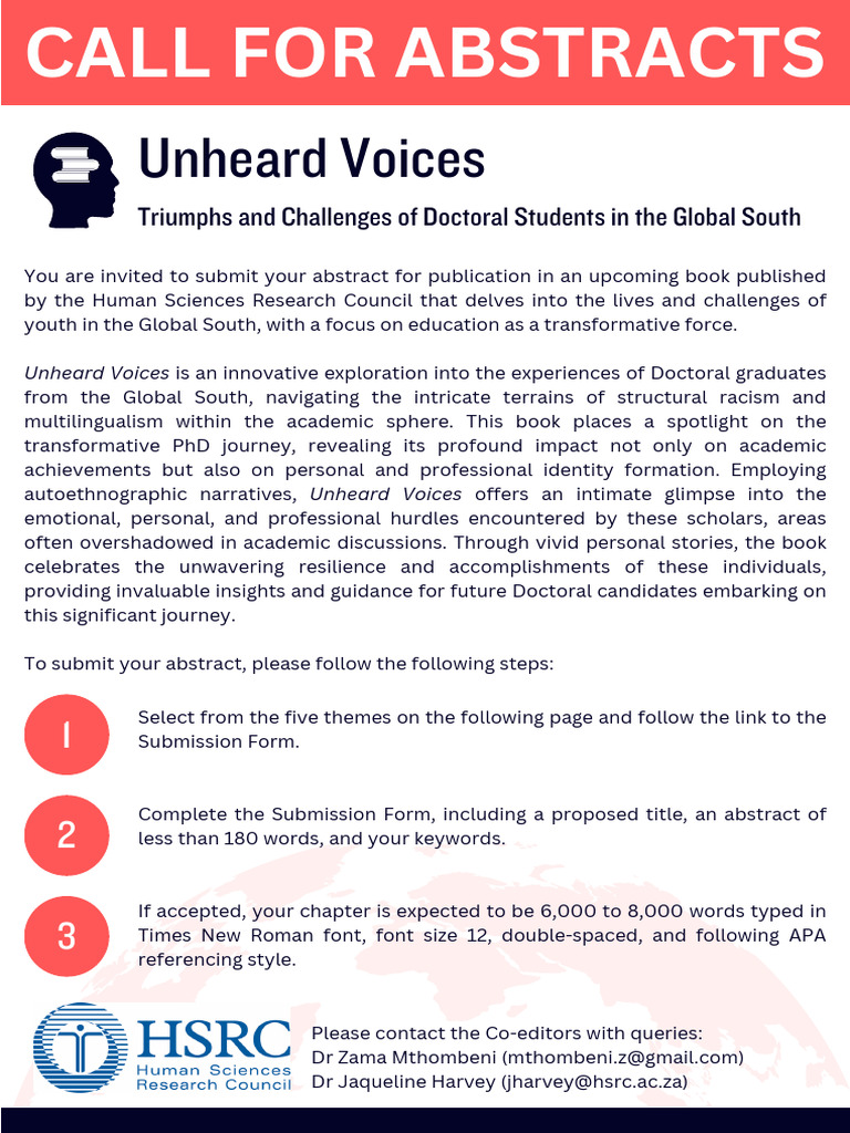 Call For Abstracts (A4) (2) (1) - 240909 - 182705 | PDF