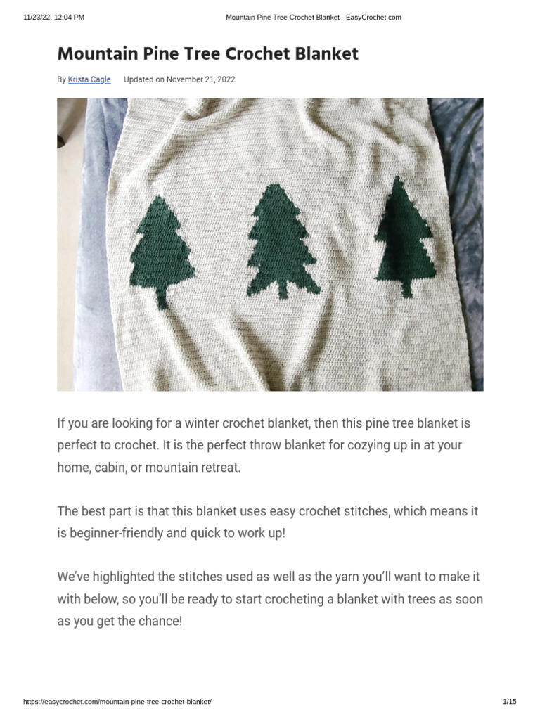 Tree Blanket | PDF