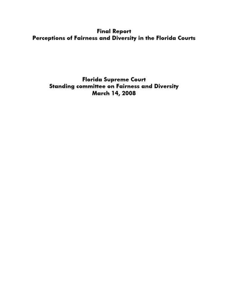 Fairness Diversity Report | PDF