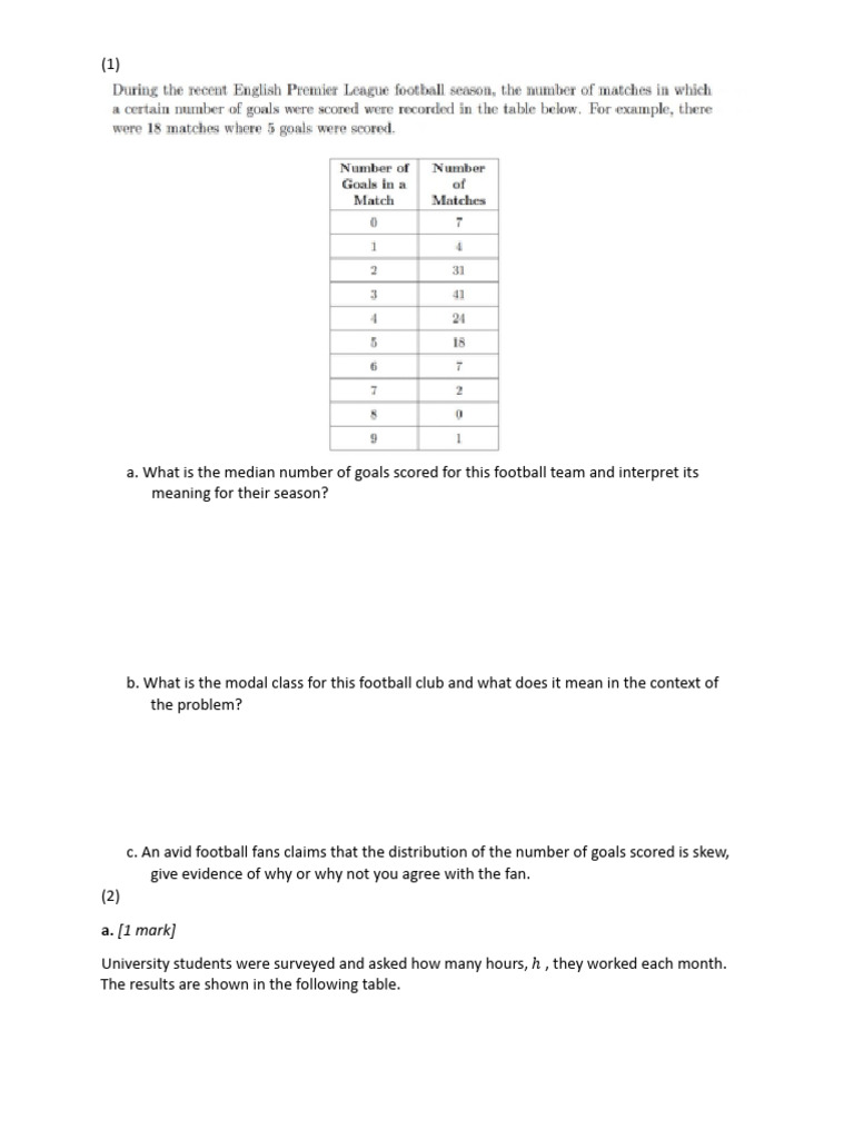 Math Ai Sl Statistics Practice Blank Test Assesment Pdf Quartile
