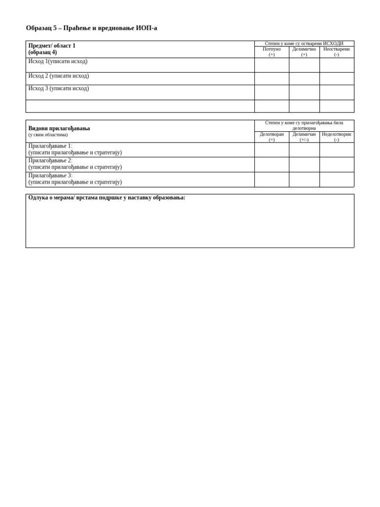 5.pracenje I Vrednovanje | PDF