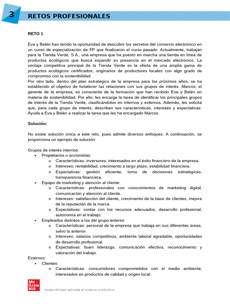 Retos Profesionales U.03 | PDF