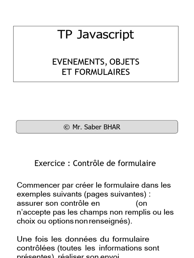 TP JS Form | PDF