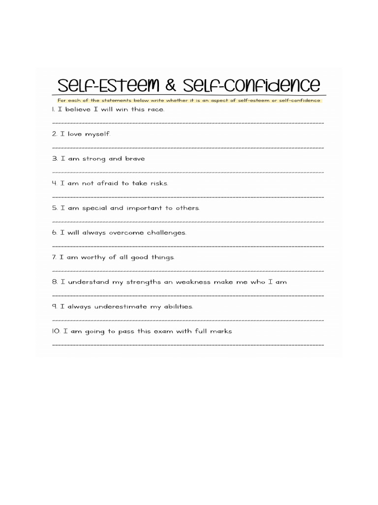 Self Confidence Worksheets - 526553.png | PDF