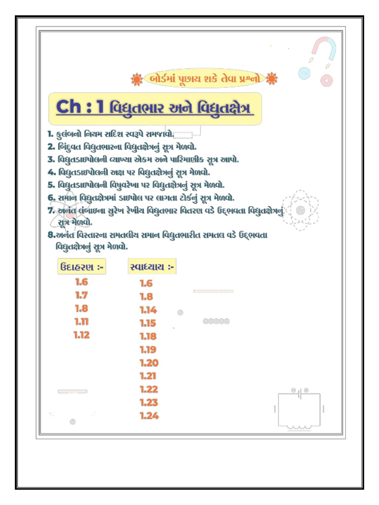 12th Physics IMP - GM - With Ans | PDF