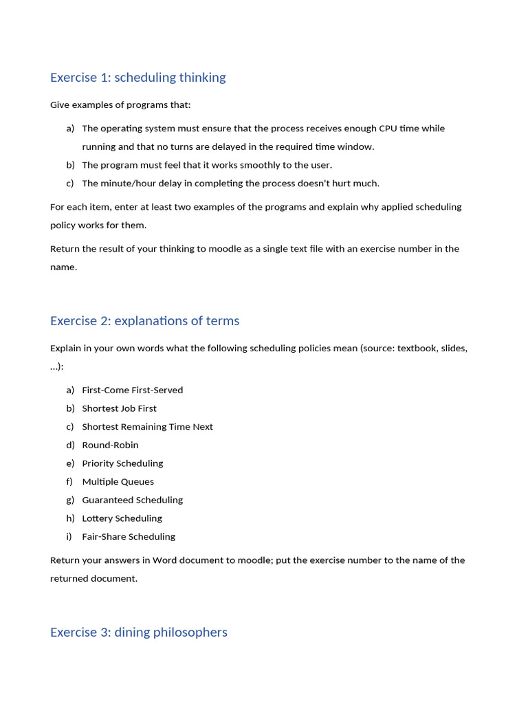 OSC Linux 8 Exercises Spring2021 | PDF