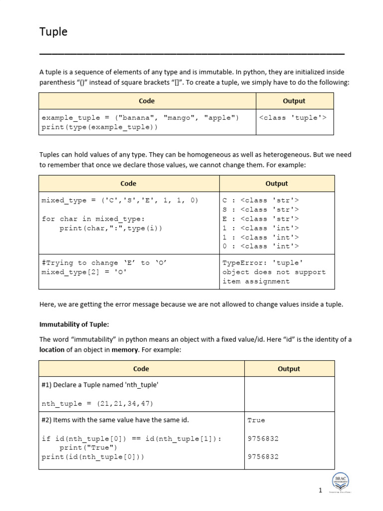 04 Data - Structure (Tuple, Dictionary) - Comparisons Part2 | PDF